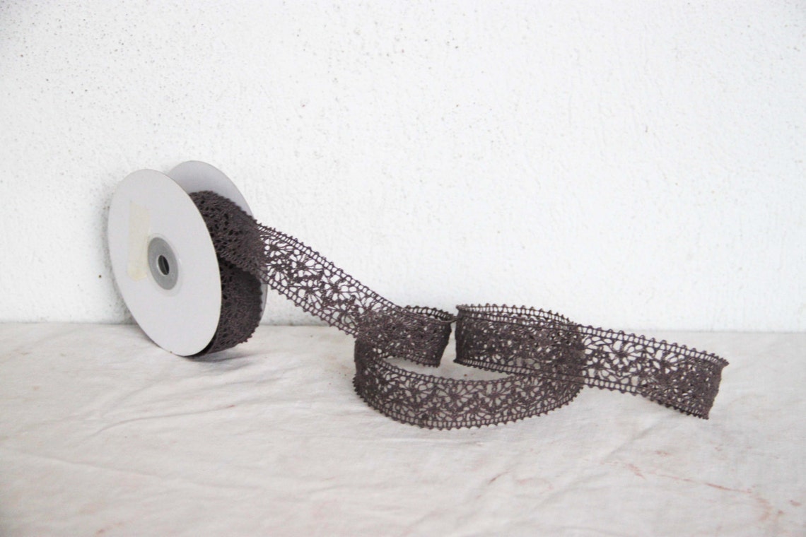Grey Cotton Lace Soft Mouse Grey Lace Ribbon Craft and - Etsy