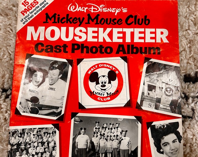Vintage Walt Disney Mickey Mouse Club - Mouseketeer Cast Photo Album ...