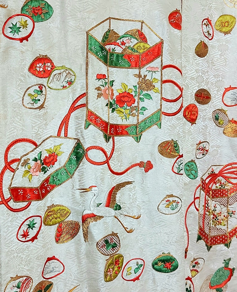 Museum Class Antique Edo Period Bunka Period Crane Turtle Kai - Etsy