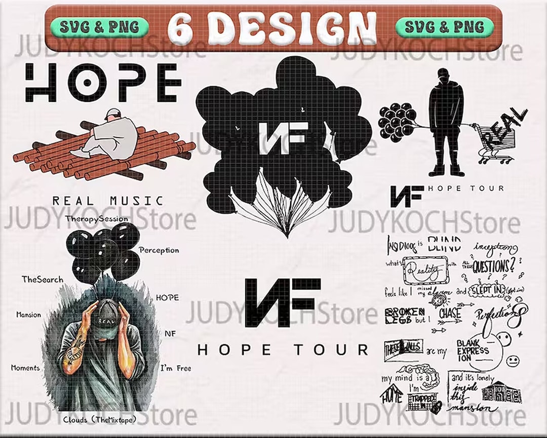 NF Hope World Tour Png NF Rapper Albums Png NF Hope 2023 - Etsy