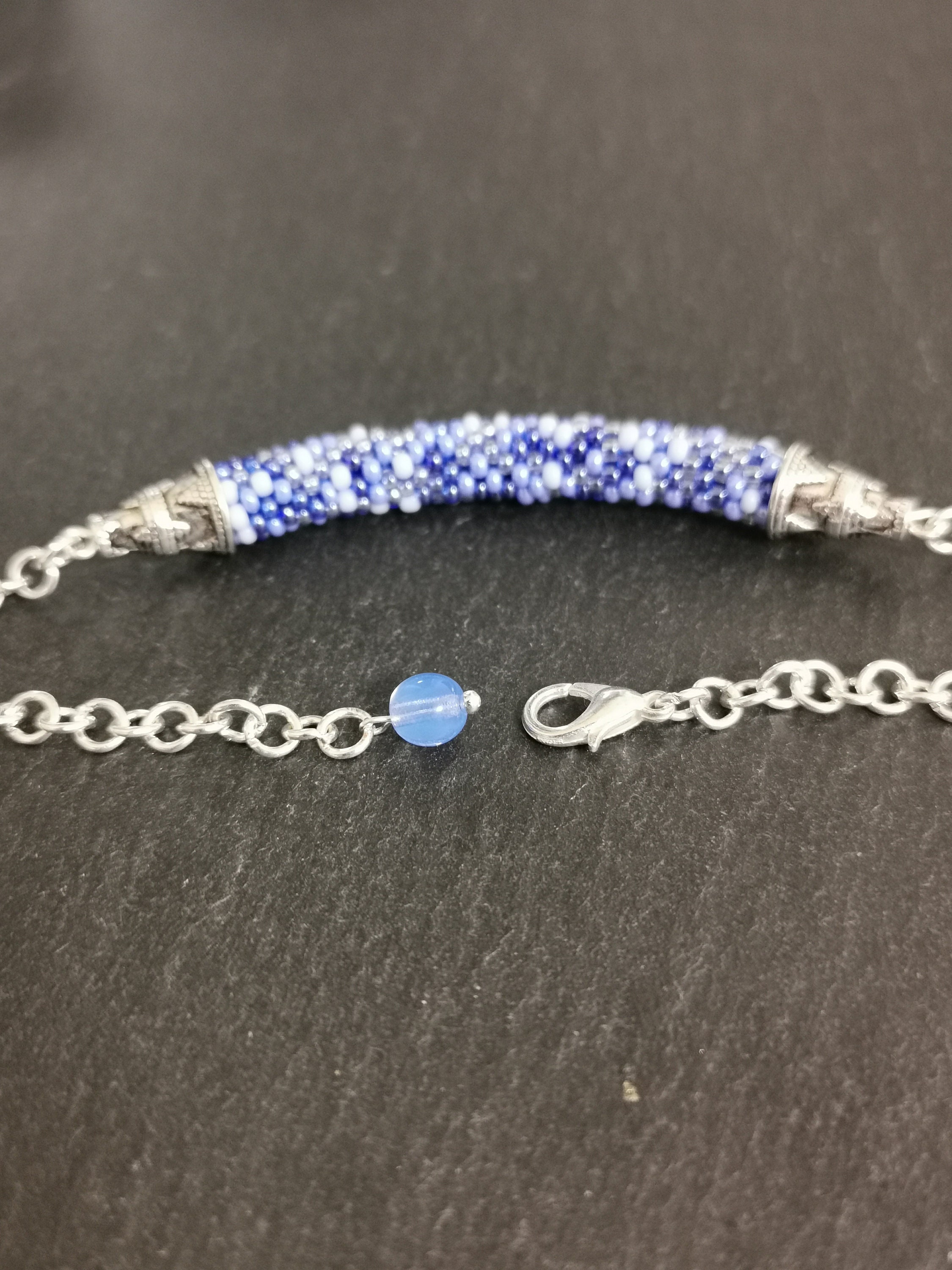 Adjustable Thyroid Neck Scar Cover Necklace. Beaded Tubular - Etsy
