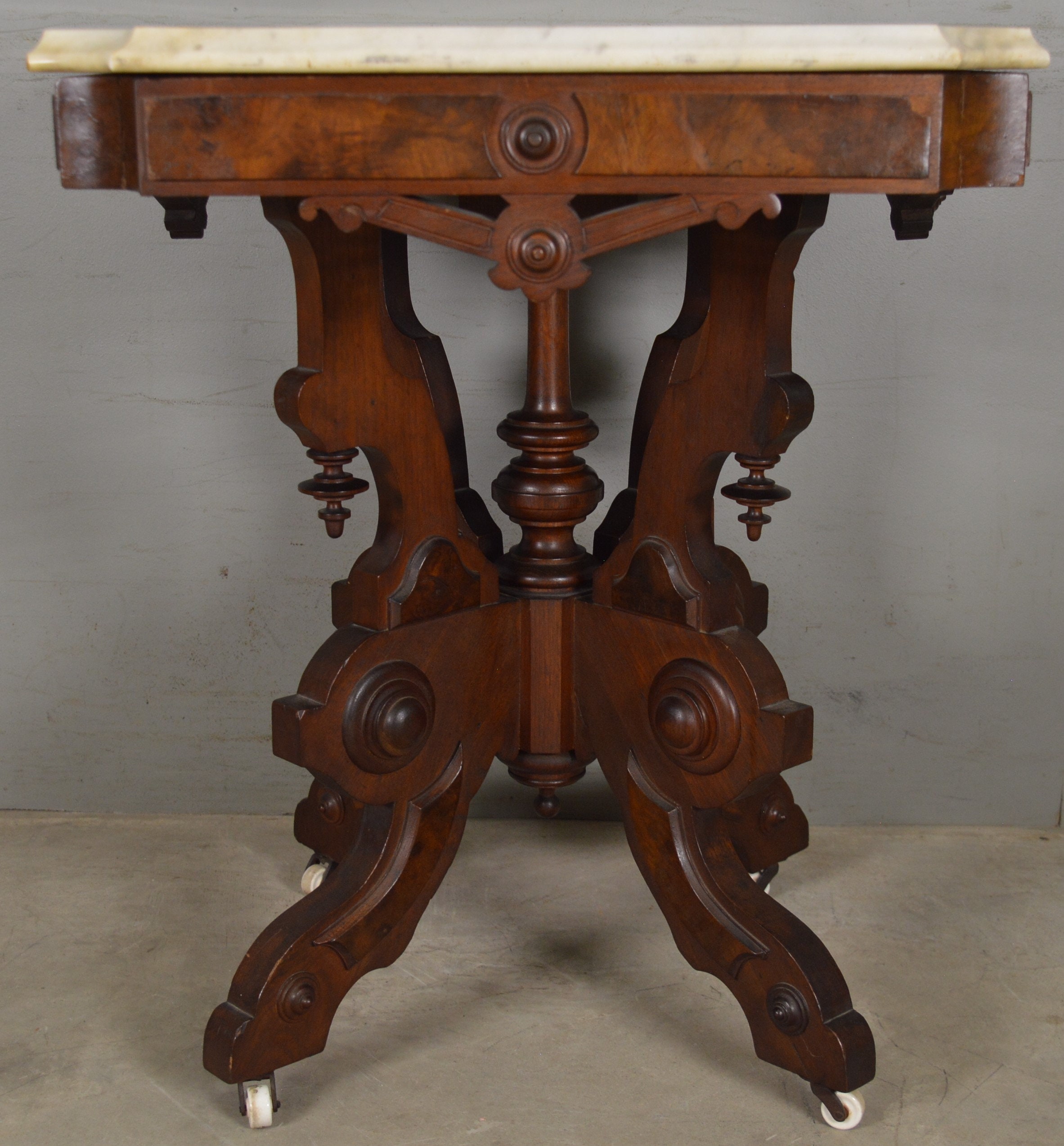 Antique Heavily Carved Oversize Marble Top Parlor Stand 21722 - Etsy