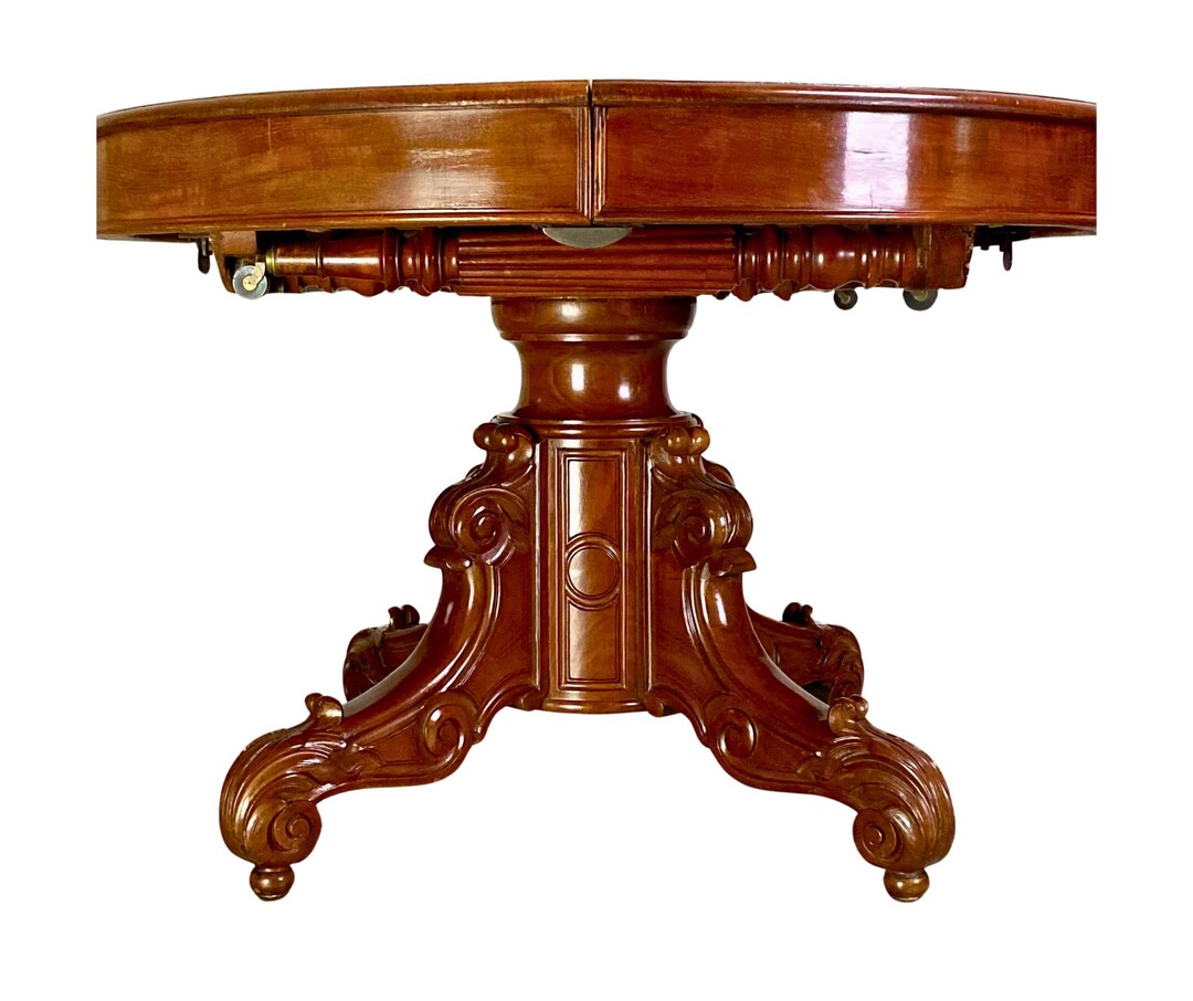 Antique Victorian Round Banquet Dining Table TEN FEET 22066 - Etsy