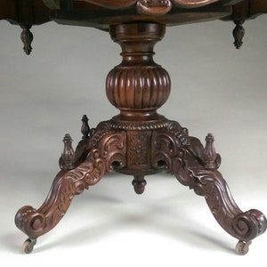 Antique Rosewood Center Table - Belter Quality #22079 - Etsy