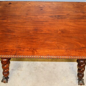 Antique Victorian Hunzinger Barley Twist Library Table #19669 - Etsy