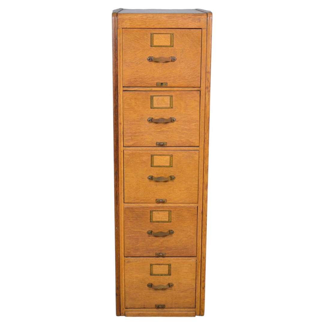 Antique Victorian Unusual Size Five Drawer File Cabinet #22289 - Etsy