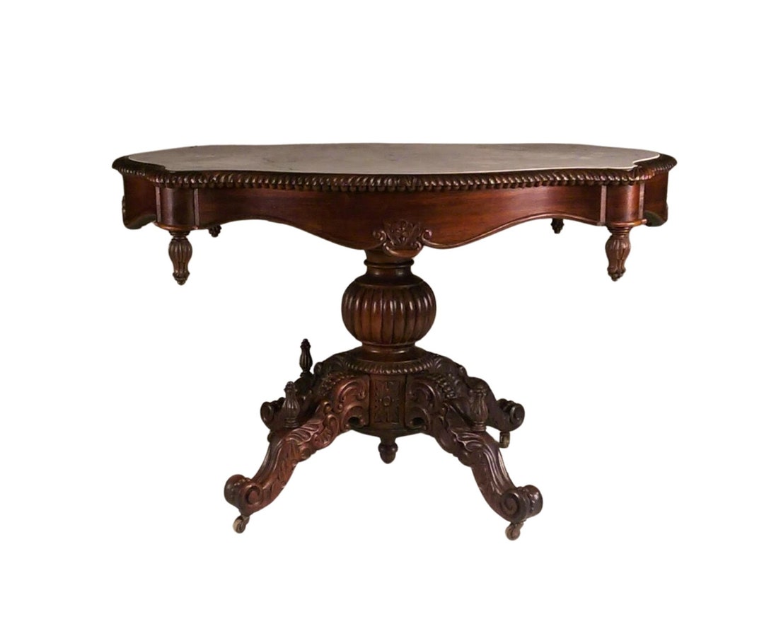 Antique Rosewood Center Table - Belter Quality #22079 - Etsy