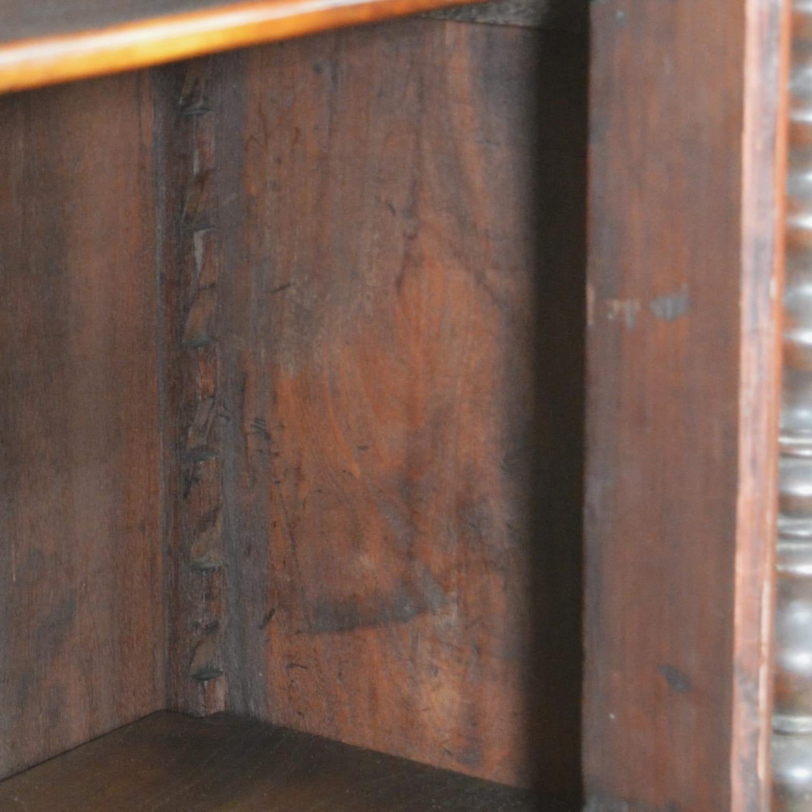 Mahogany Empire Two-door Bookcase Jenny Lind Columns, Figural Mahogany ...