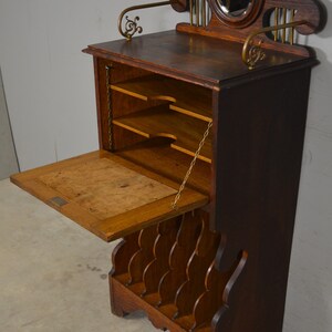 Antique Victorian Oak Music Cabinet 21988 - Etsy