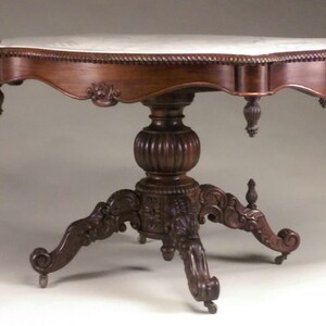 Antique Rosewood Center Table - Belter Quality #22079 - Etsy