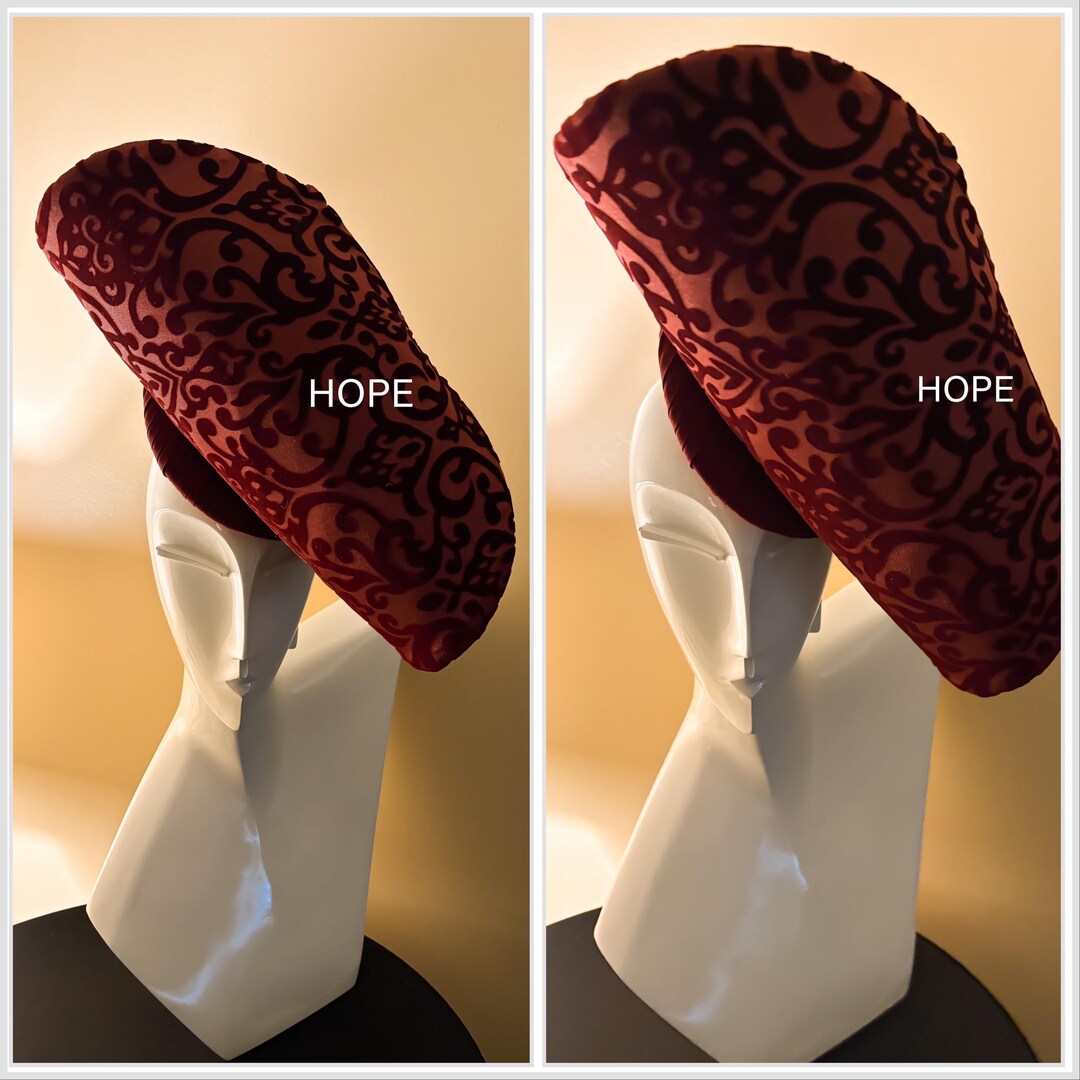 Ruby Red Haute Couture Hat: Avant Garde Millinery Design - Etsy