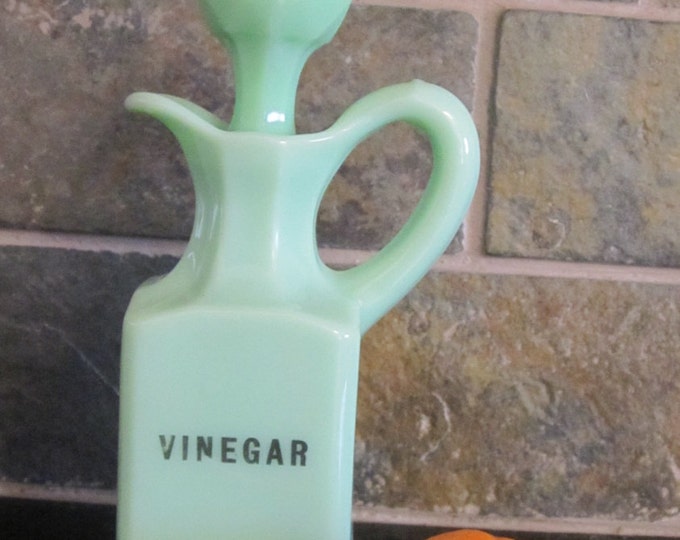 Vintage Jadeite Vinegar Cruet/jadeite Vinegar Bottle - Etsy