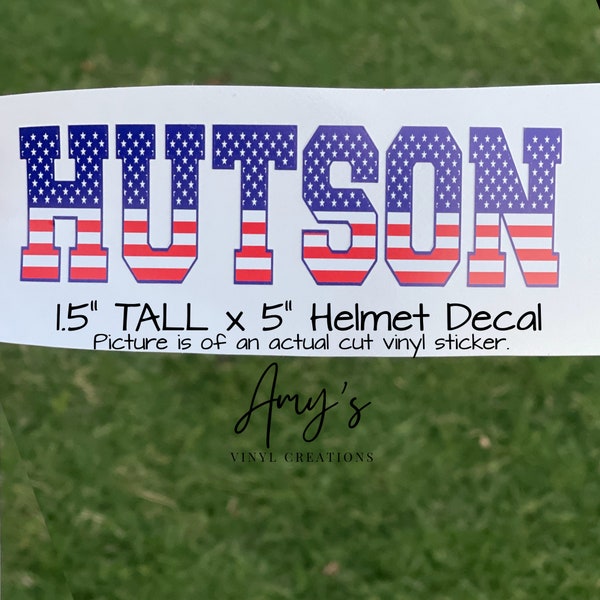 American Flag Helmet Stickers - Etsy