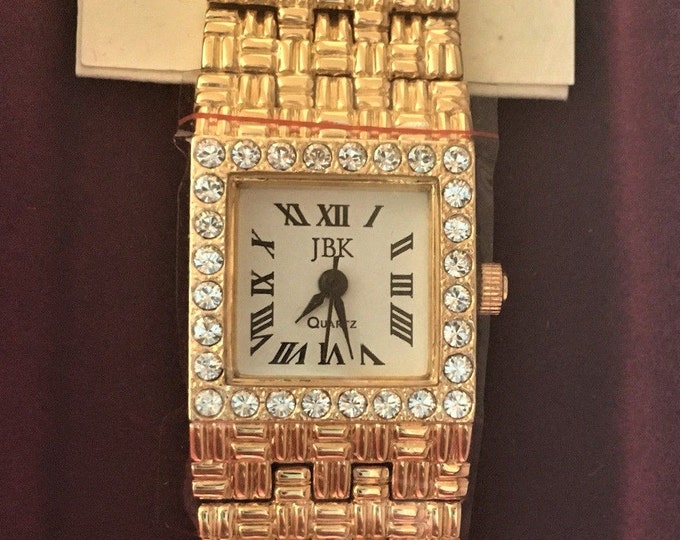 Jackie Kennedy Gold Watch With Crystals, NEW BATTERY and Certificate - Etsy