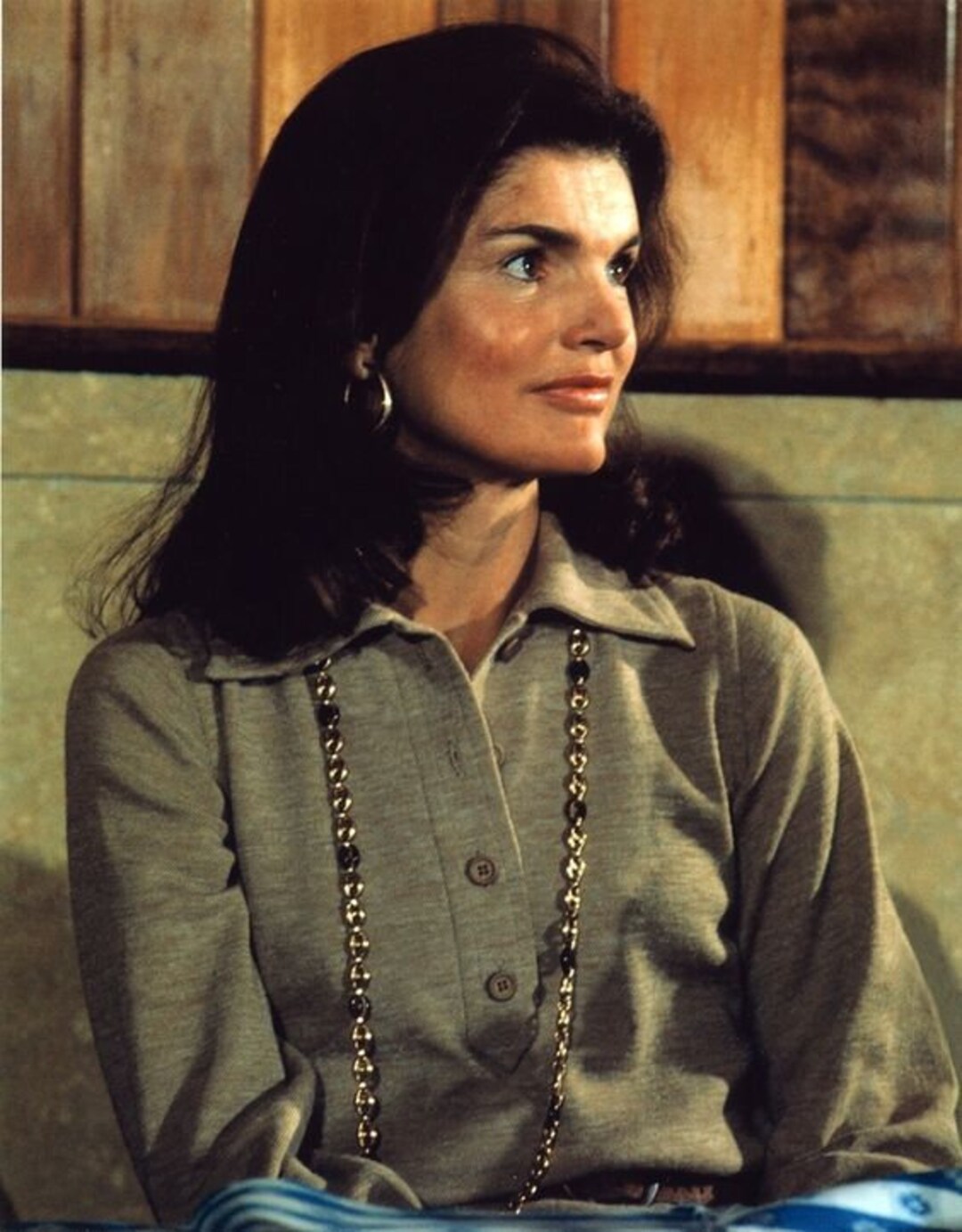 Jackie Kennedy Long Necklace JBK Black and Gold Necklace 36 Inches by ...