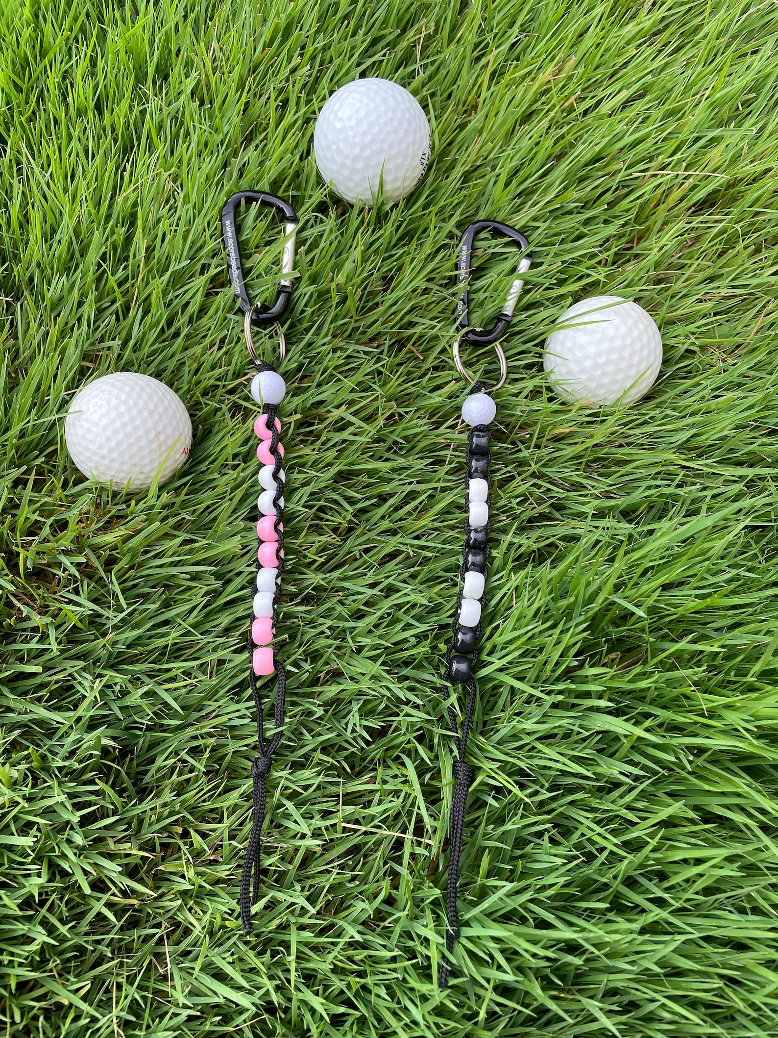 GOLF Pink or Black Abacus-style Stroke Counter, SCORE! Beads, Personal ...