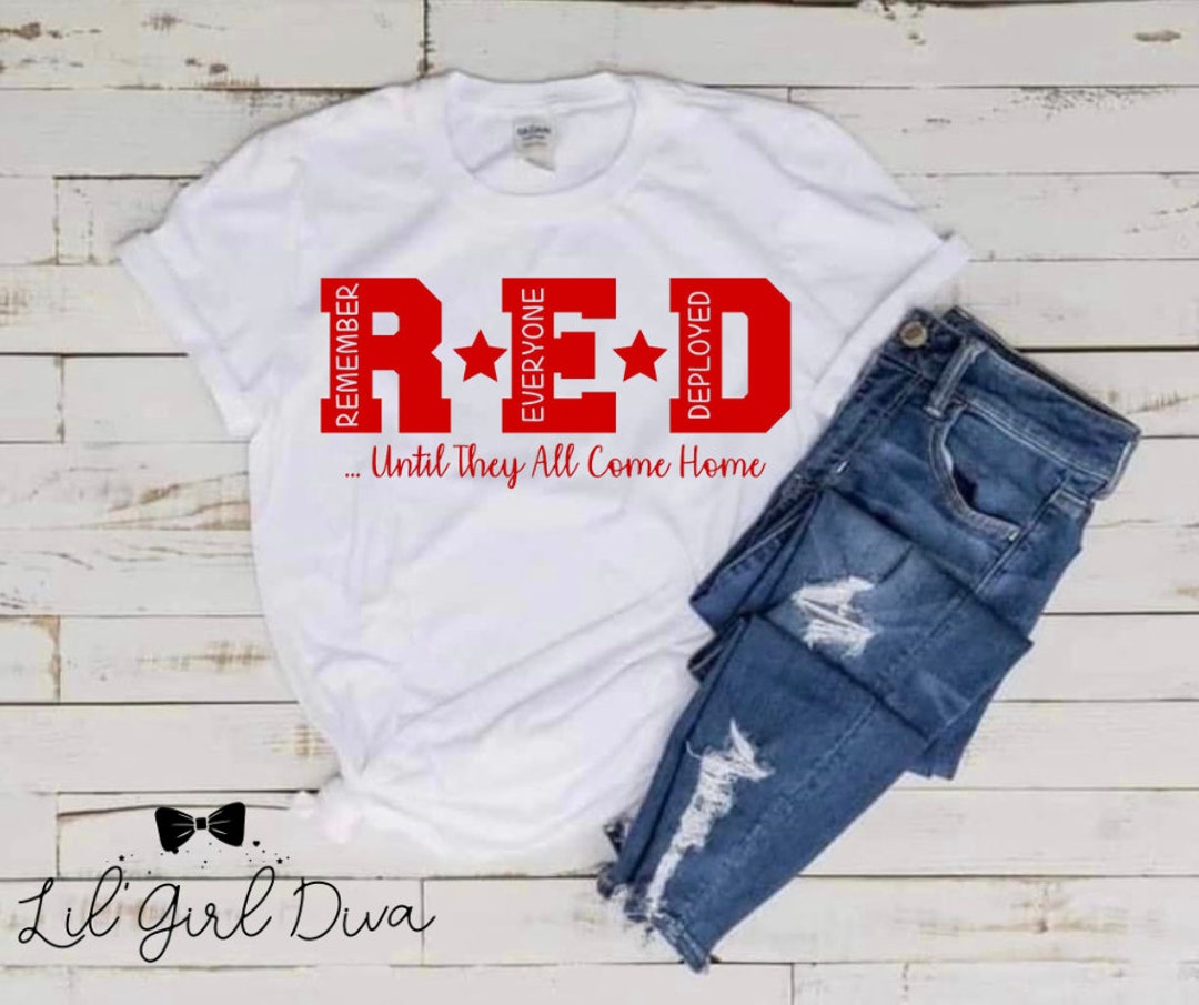 Remember Everyone Deployed Shirt, Unisex T-shirts, Military Deployment ...