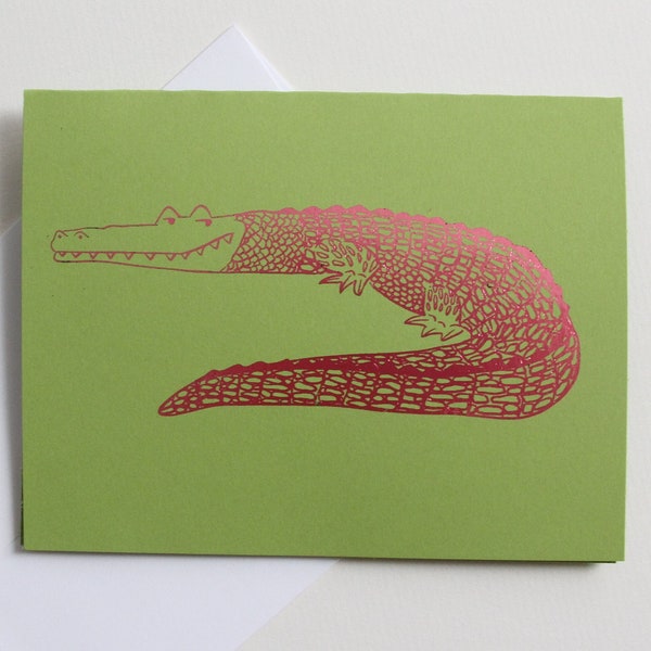 Alligator Card - Etsy