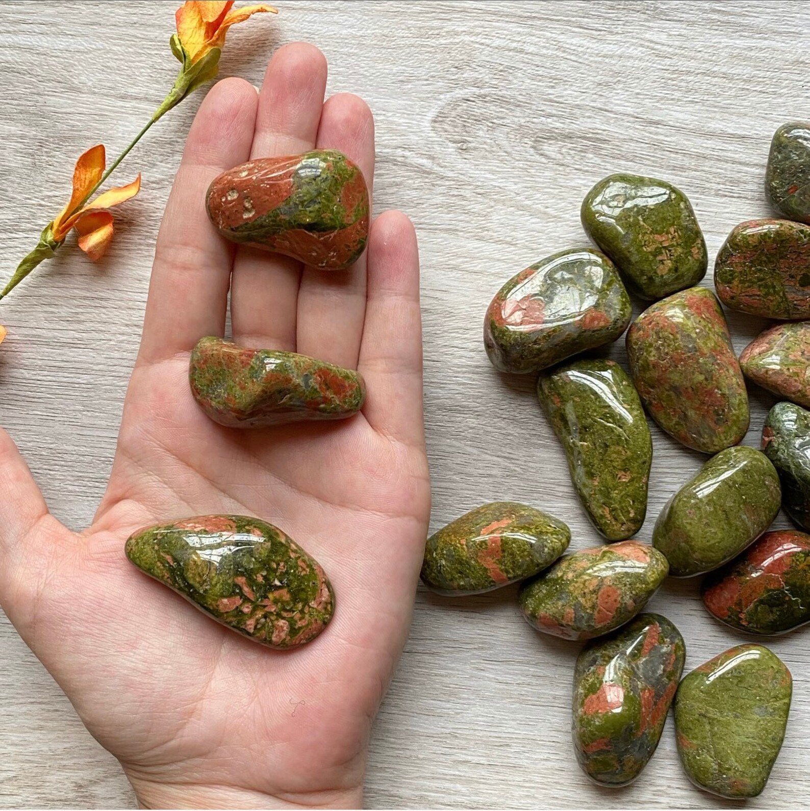 Unakite Crystals | Etsy