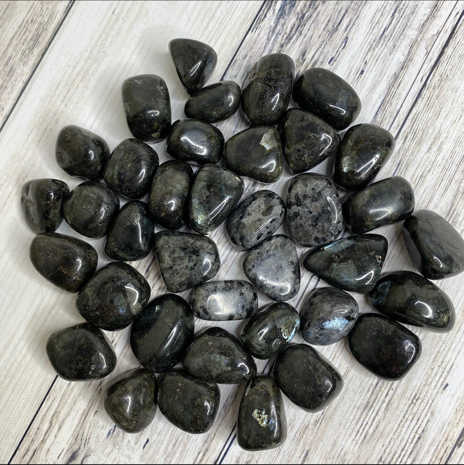 Larvikite Tumbled Crystals | Etsy