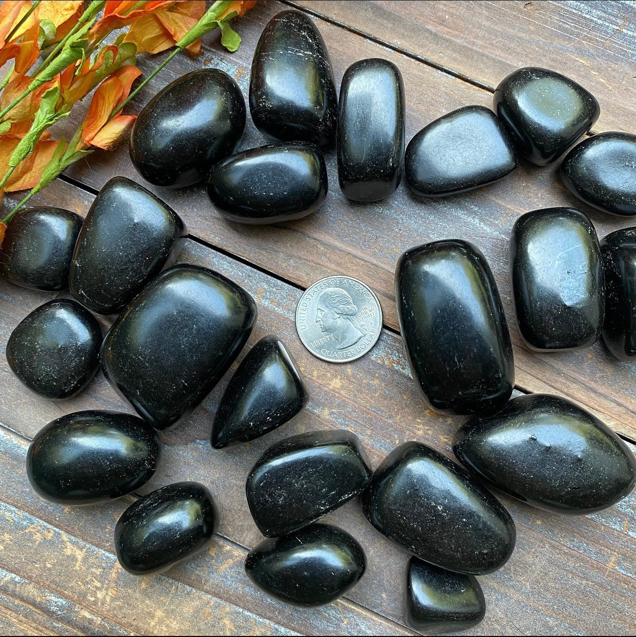 Tumbled Jet Crystals | Etsy
