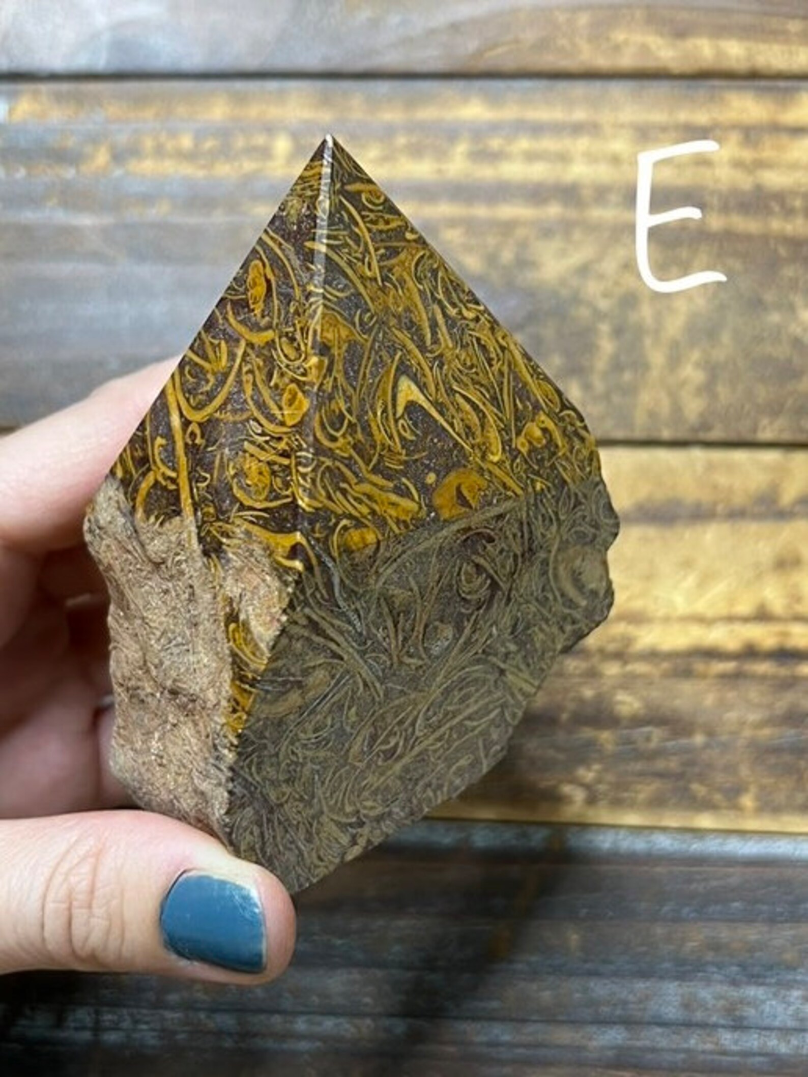 Mariam Jasper calligraphy Stone Towers / Standing Points - Etsy