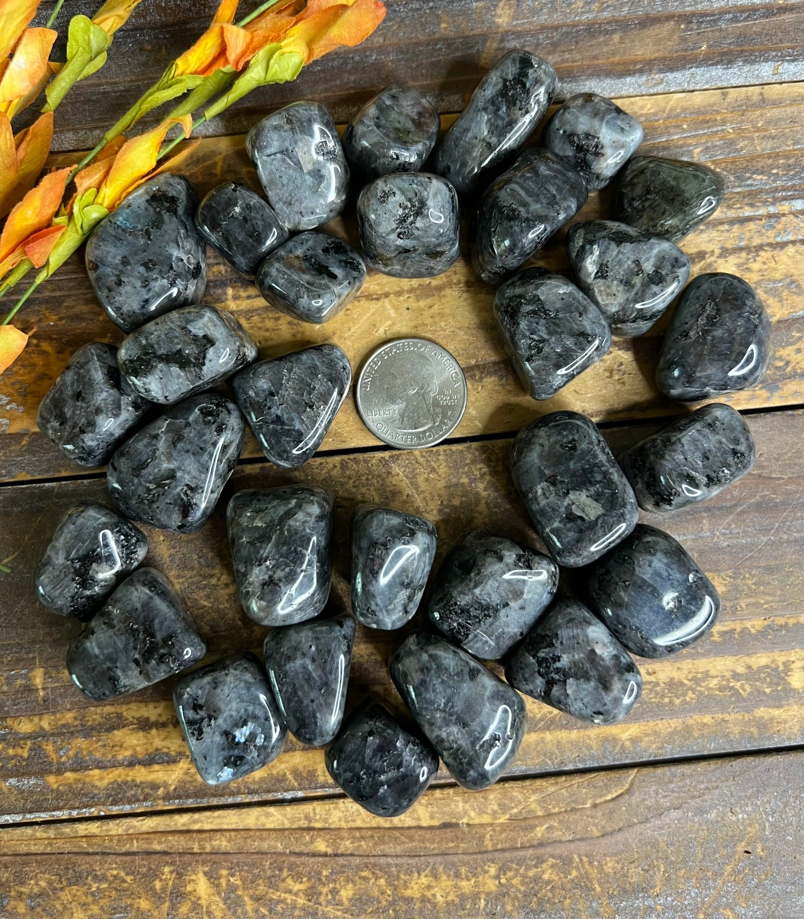 Larvikite Tumbled Crystals - Etsy