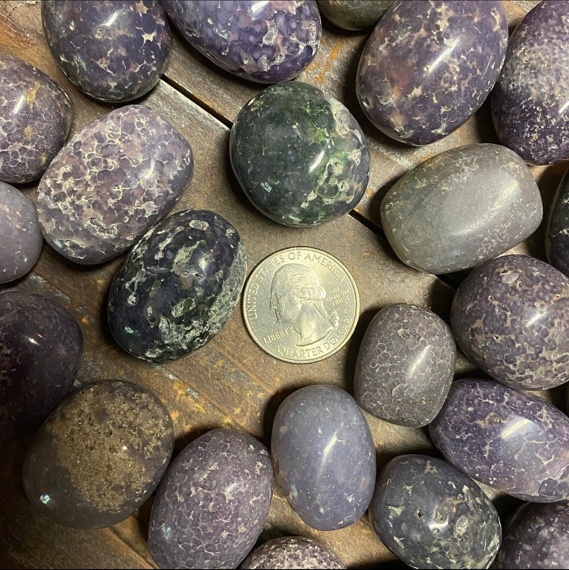 Tumbled Grape Agate Crystals - Etsy