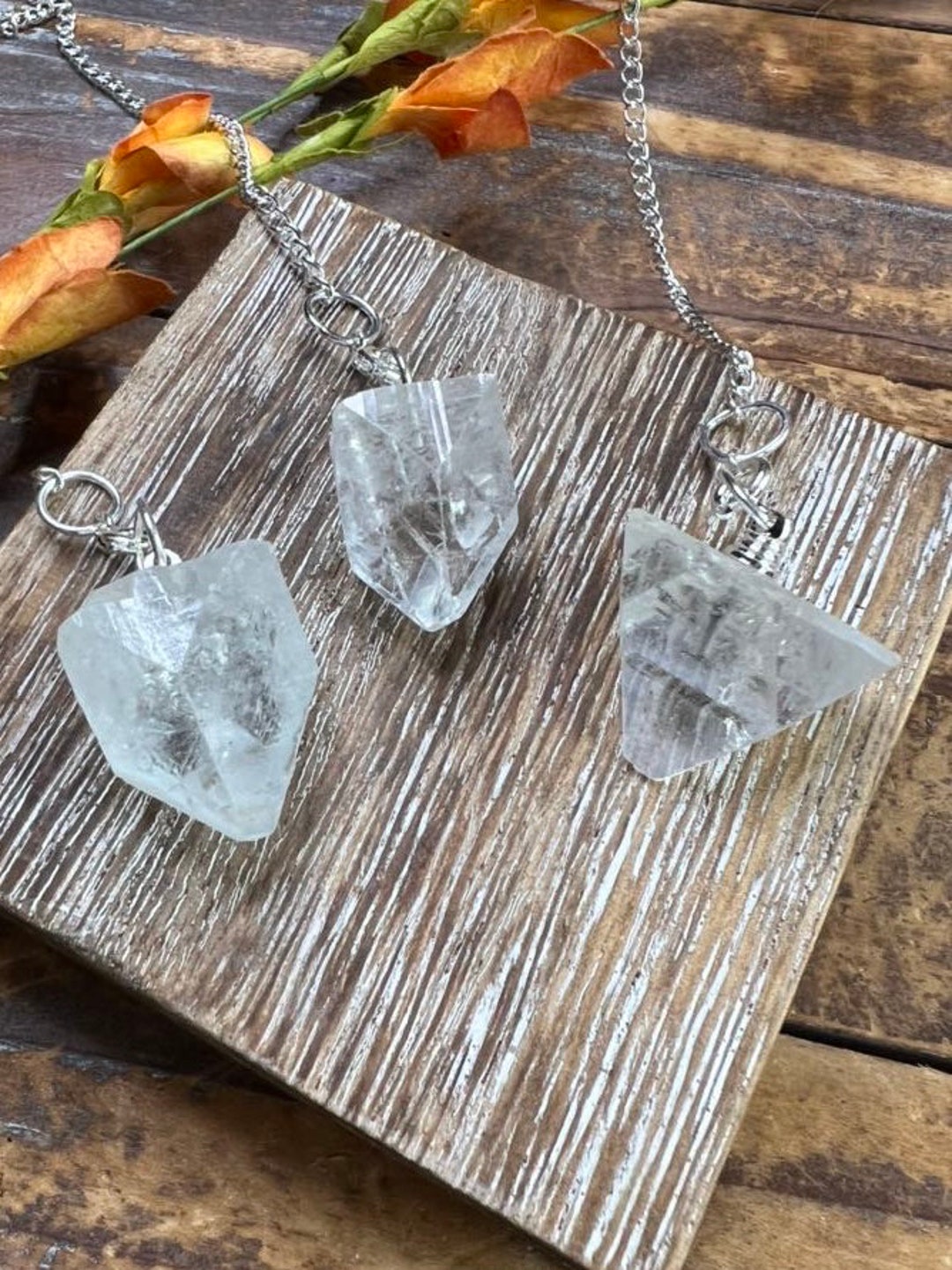 Apophyllite Point Pendulum Crystals - Etsy