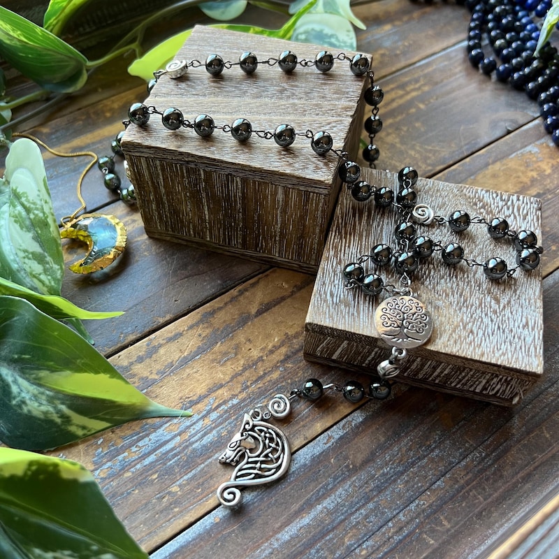 Hematite Jewelry Norse - Etsy