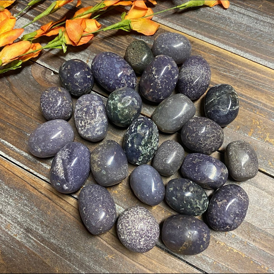 Tumbled Grape Agate Crystals - Etsy