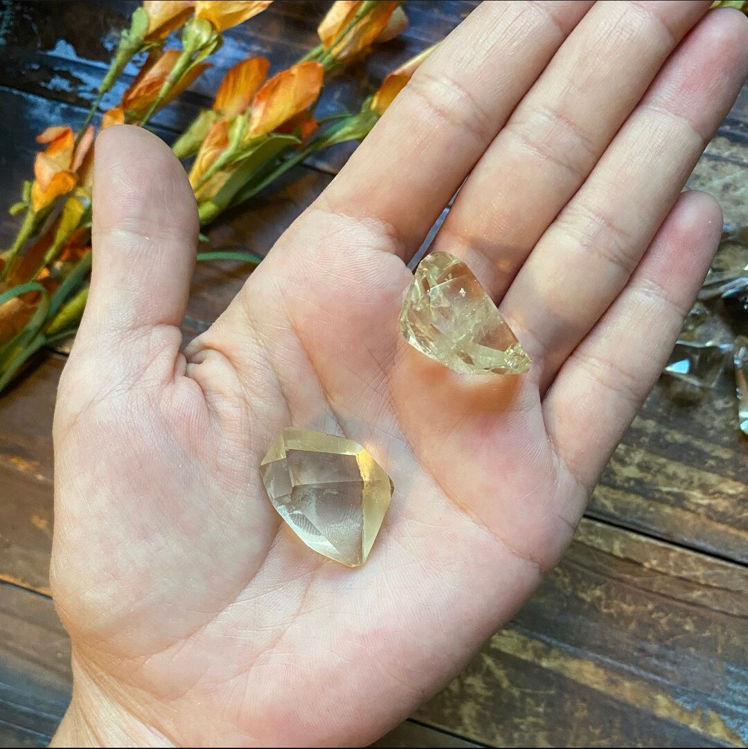 Polished Natural Citrine Freeforms Crystals - Etsy