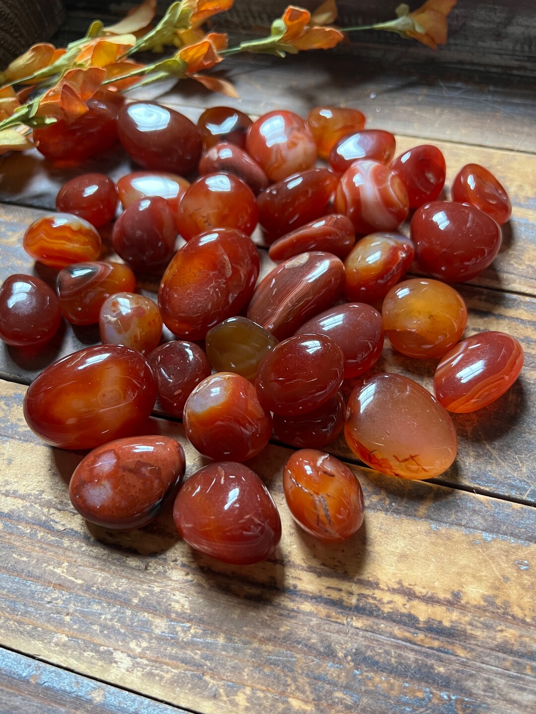 Carnelian Crystals - Tumbled - Etsy