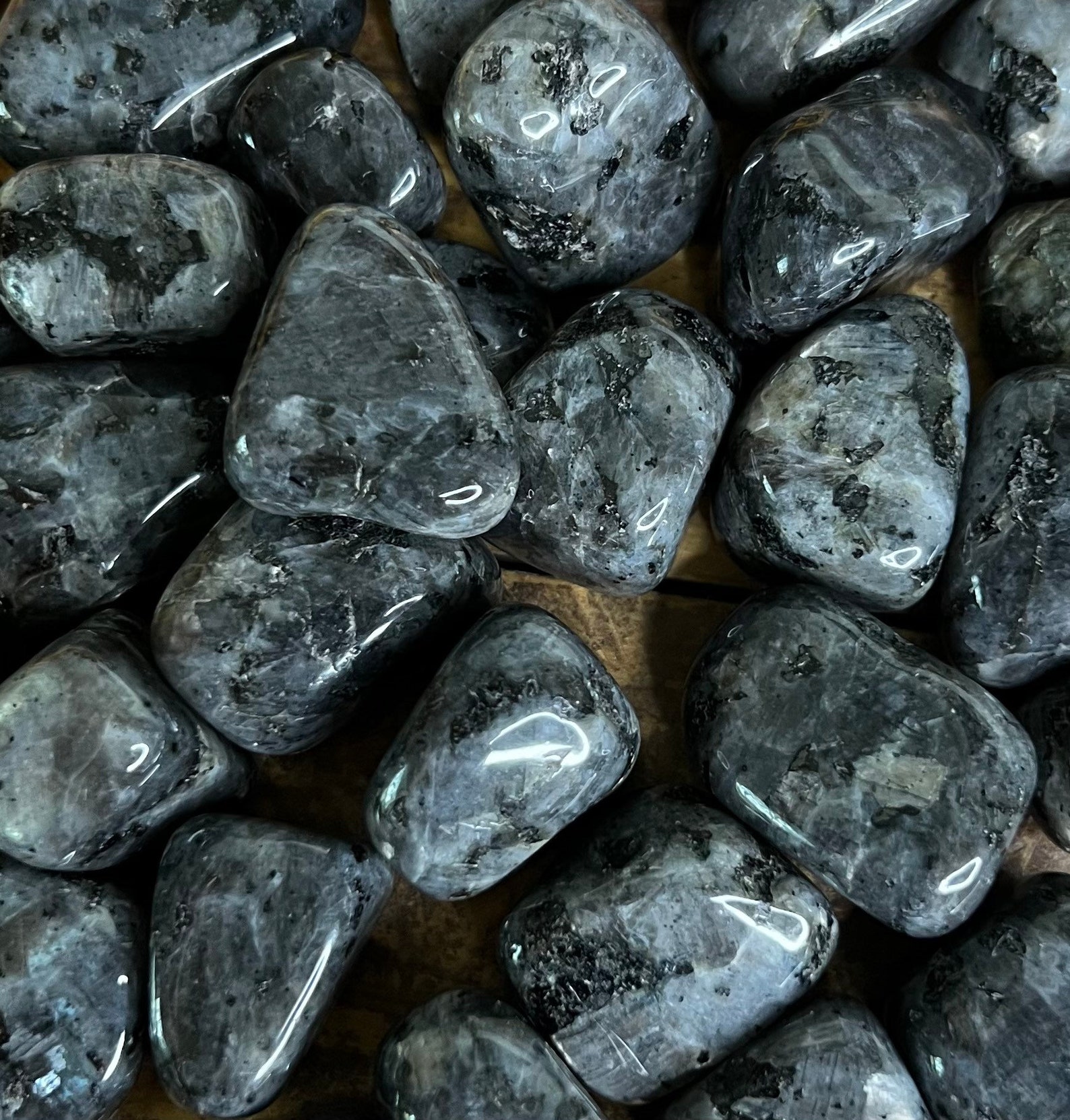 Larvikite Tumbled Crystals - Etsy