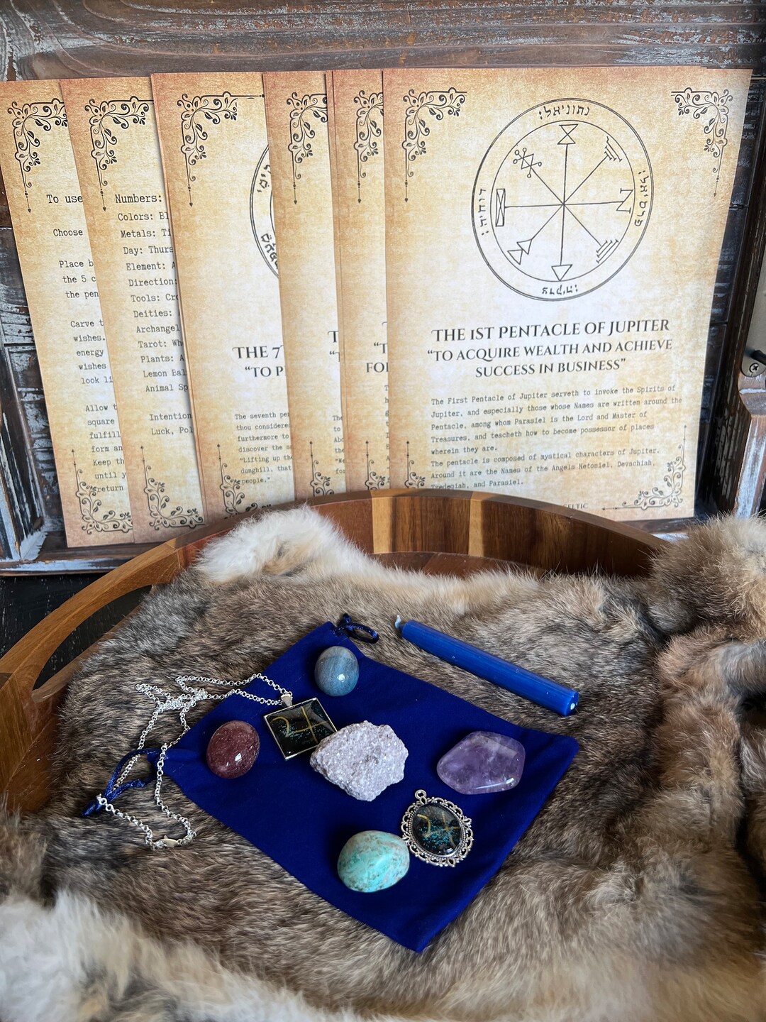 Jupiter Planetary Magick Talisman and Crystal Kit - Etsy