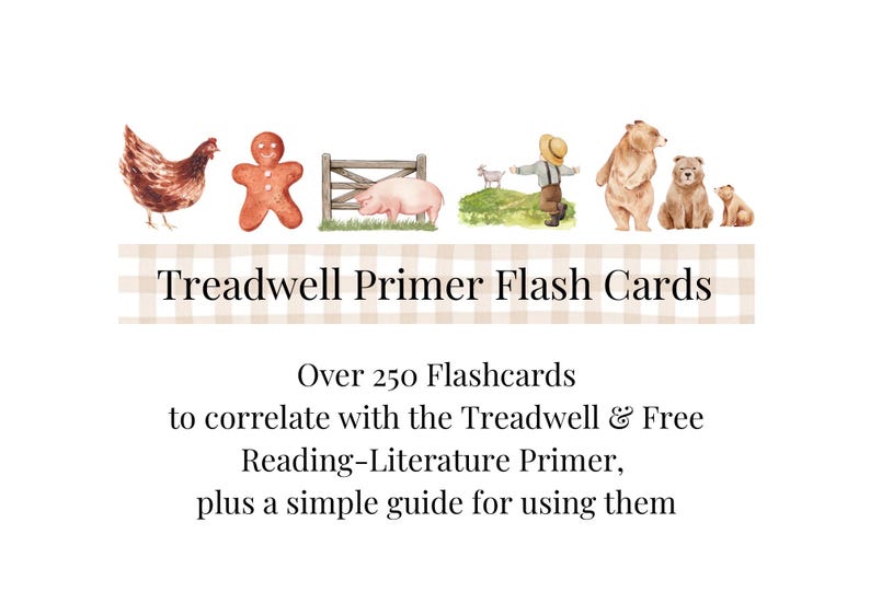 Treadwell Primer Flashcards and Simple Guide - Etsy
