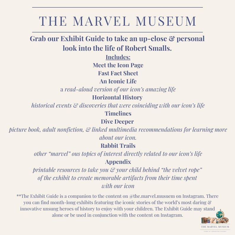 Robert Smalls Learning Guide (from the Marvel Museum: History Like You ...