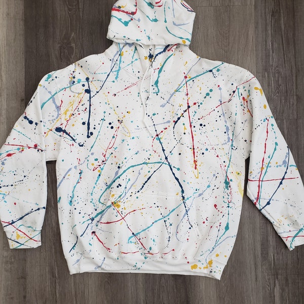 Hand Painted Hoodie - Etsy
