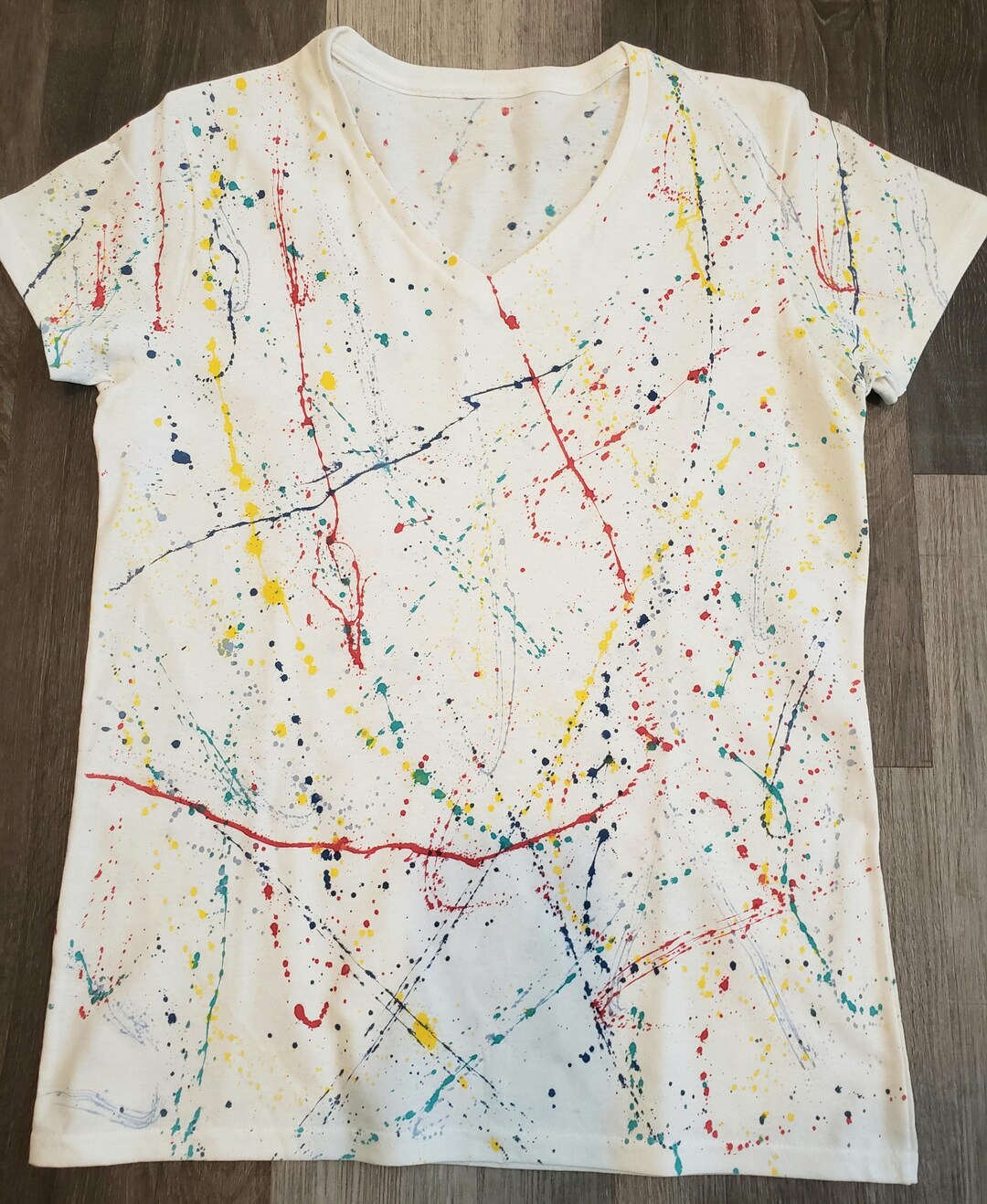 Paint Splatter Fine Mist Splatter Handmade Graphic T-shirt Hand Painted ...