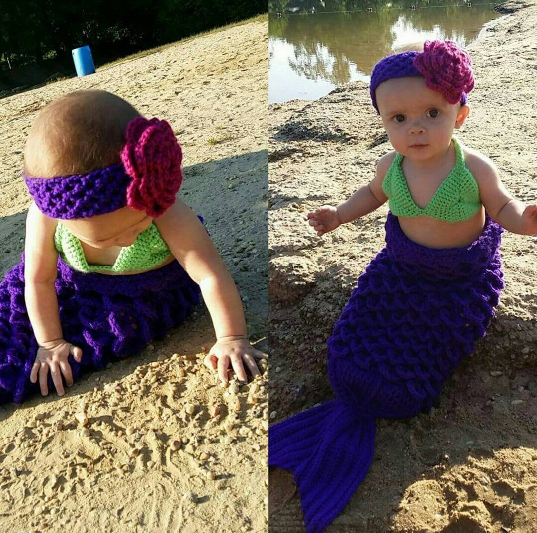 Scaly Mermaid Baby Costume and Photo Prop - Etsy