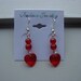 Red Heart Earrings - Etsy