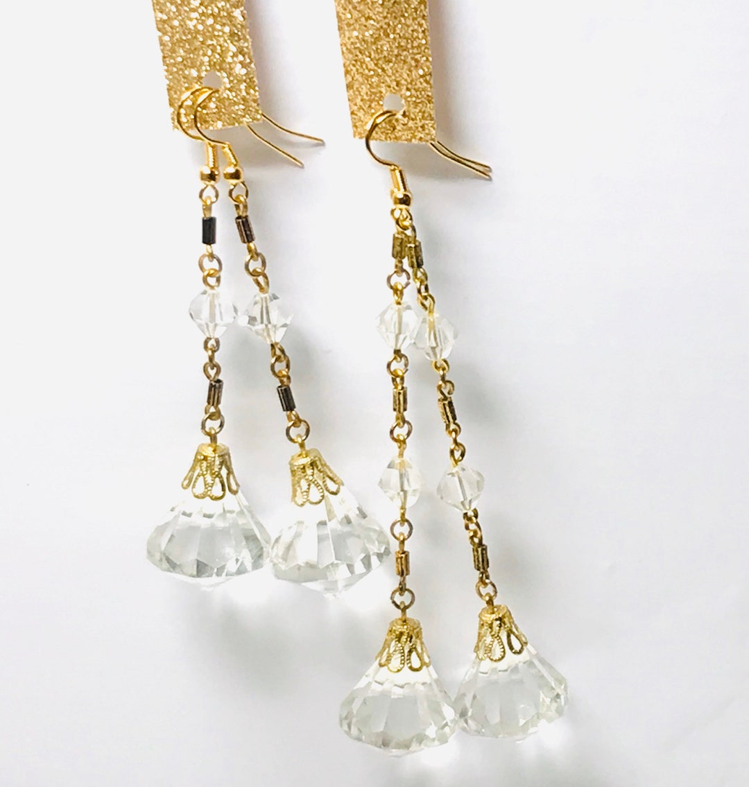 Clear Crystal Rain Drop Earrings - Etsy