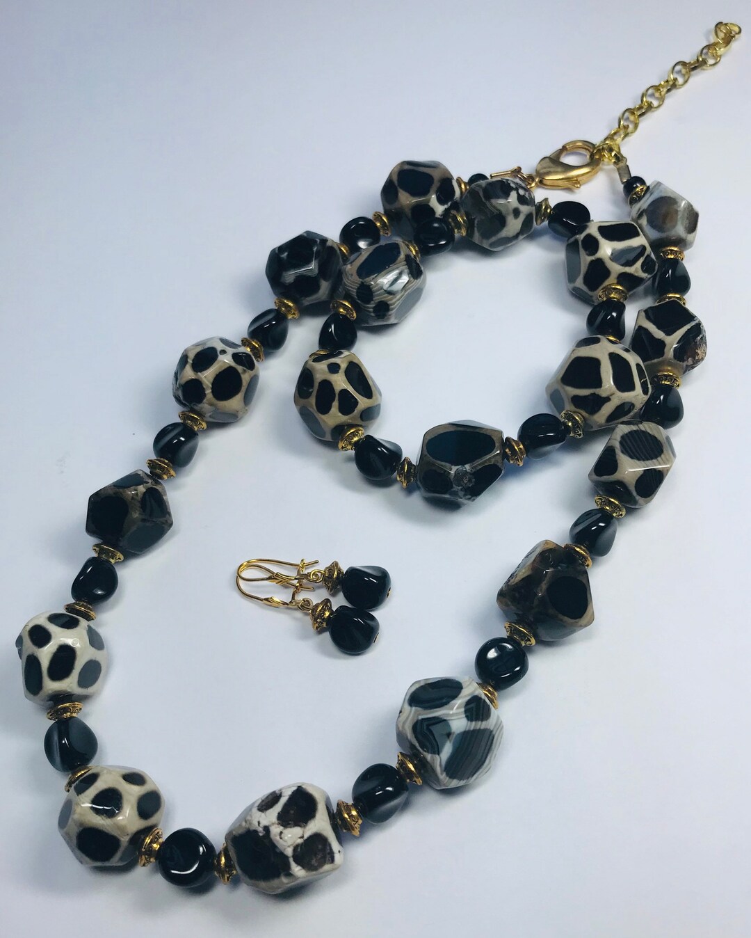 Leopard Stone 3 Piece Jewelry Set - Etsy