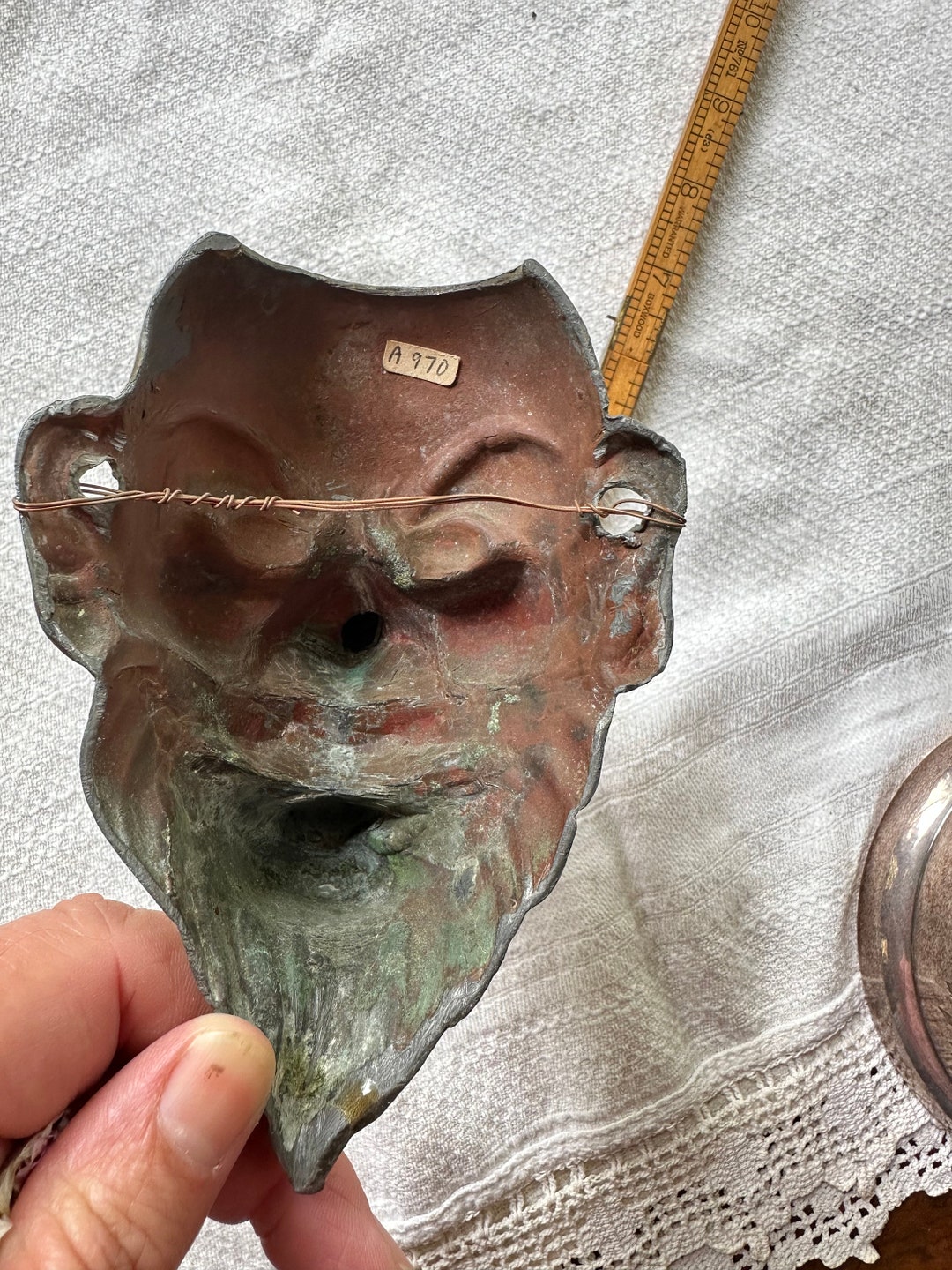 Antique Japanese Bronze Tengu Mask Japanese Mythology - Etsy