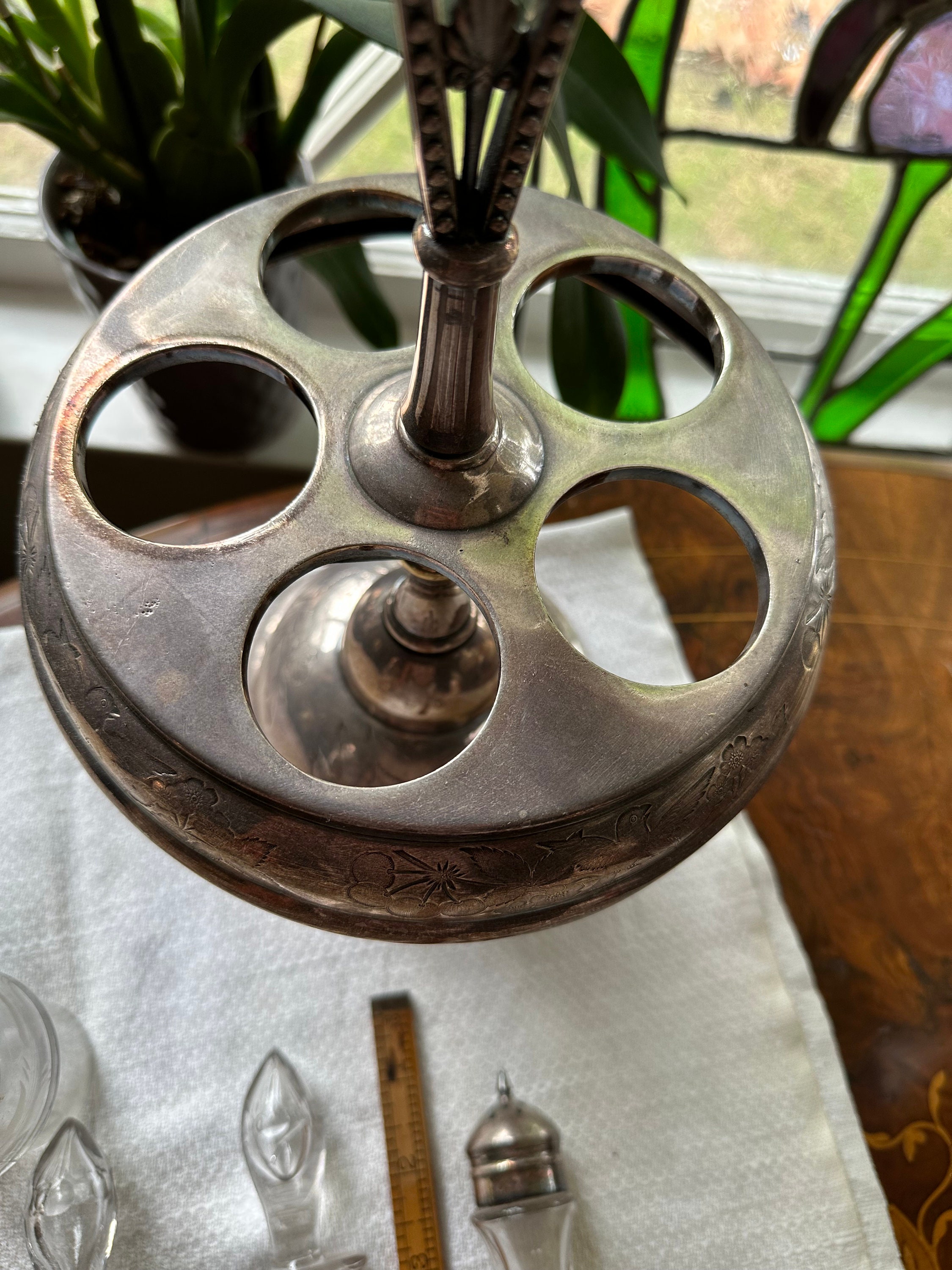 Antique Condiment Castor Victorian Salads Oil and Vinegar - Etsy