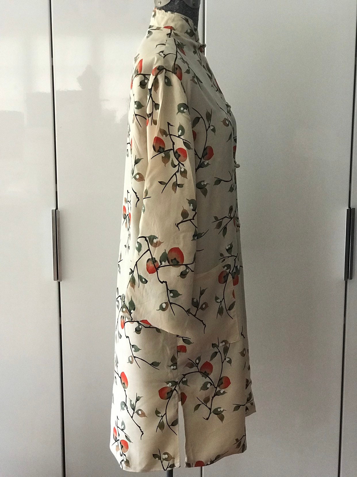 Salevintage Japanese Silk Robe Jacket - Etsy