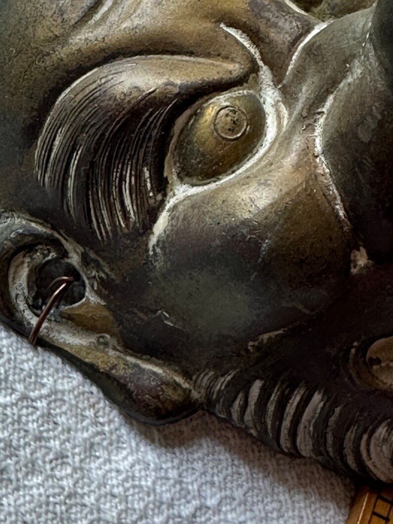 Antique Japanese Bronze Tengu Mask Japanese Mythology - Etsy