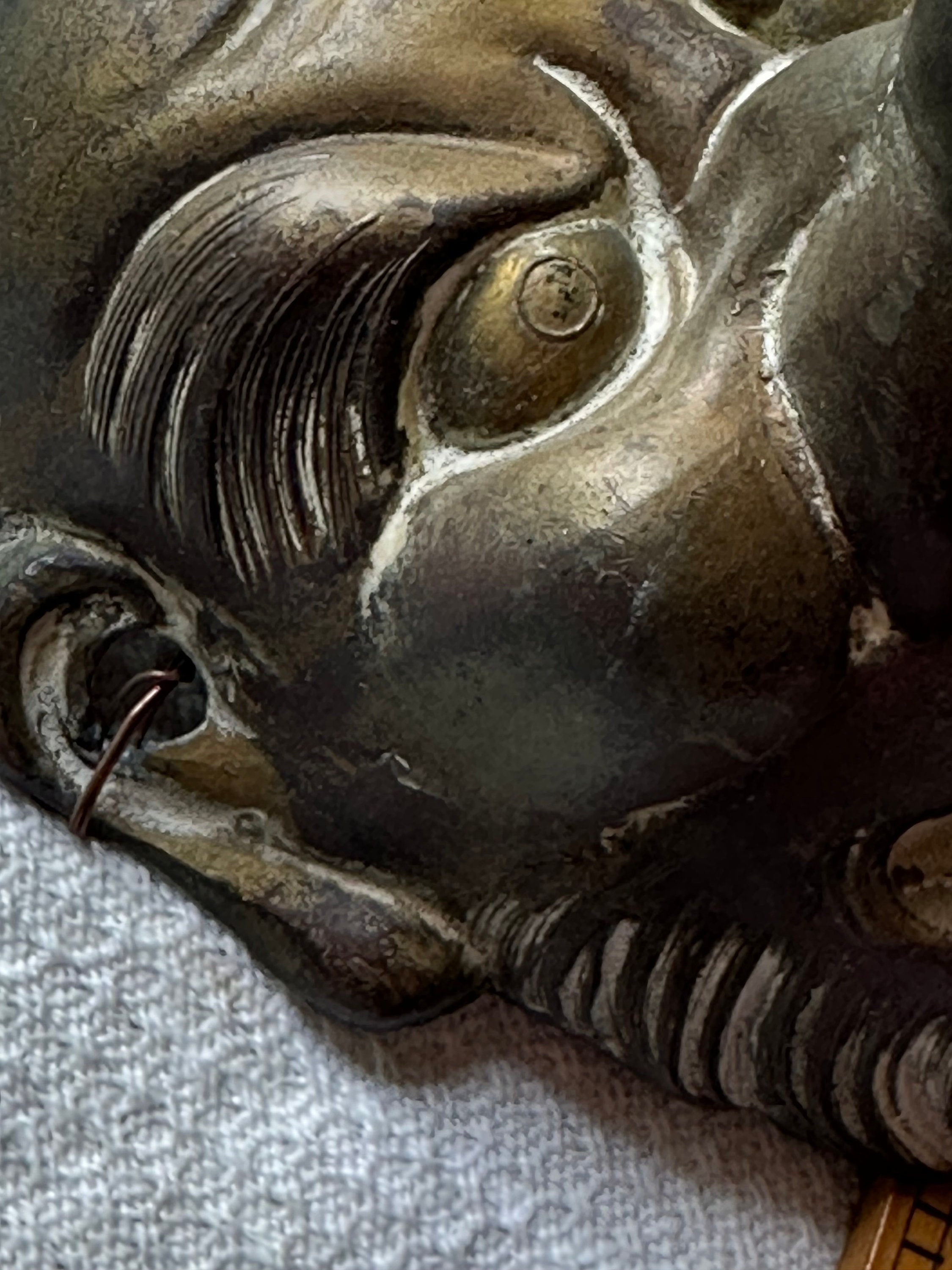 Antique Japanese Bronze Tengu Mask Japanese Mythology - Etsy