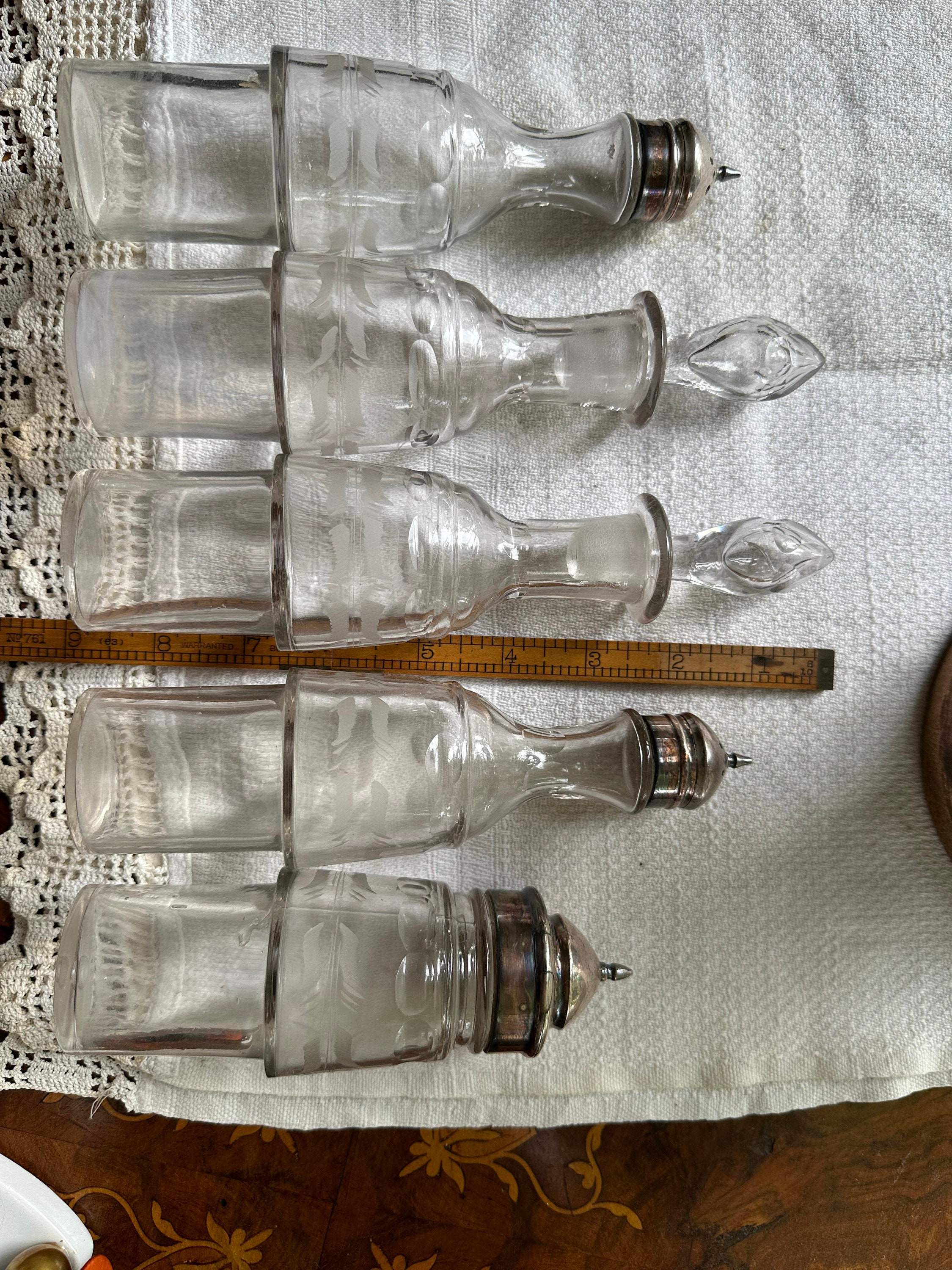 Antique Condiment Castor Victorian Salads Oil and Vinegar - Etsy