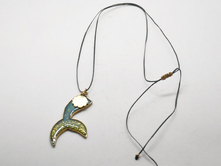 Mermaid Tale Necklace. Fairytale Jewelry. Seashell Jewellery. - Etsy